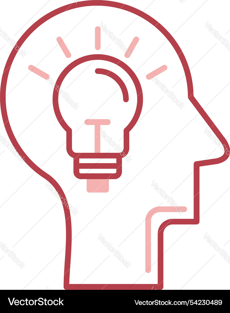 Mind line fill icon Royalty Free Vector Image - VectorStock