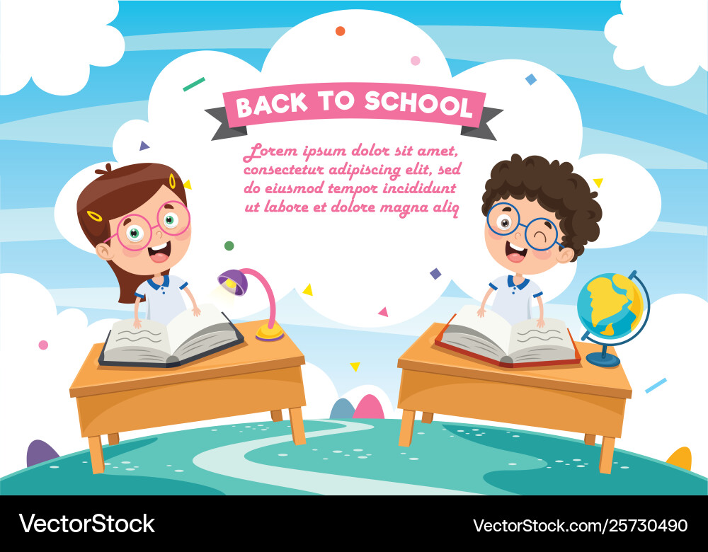 Cartoon students Royalty Free Vector Image - VectorStock