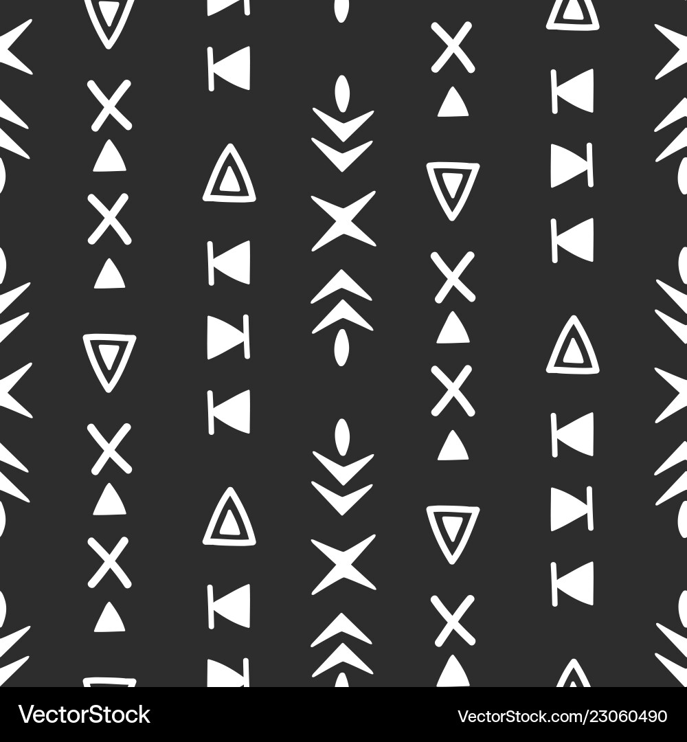 Ethnic Tribal Pattern Background Royalty Free Vector Image