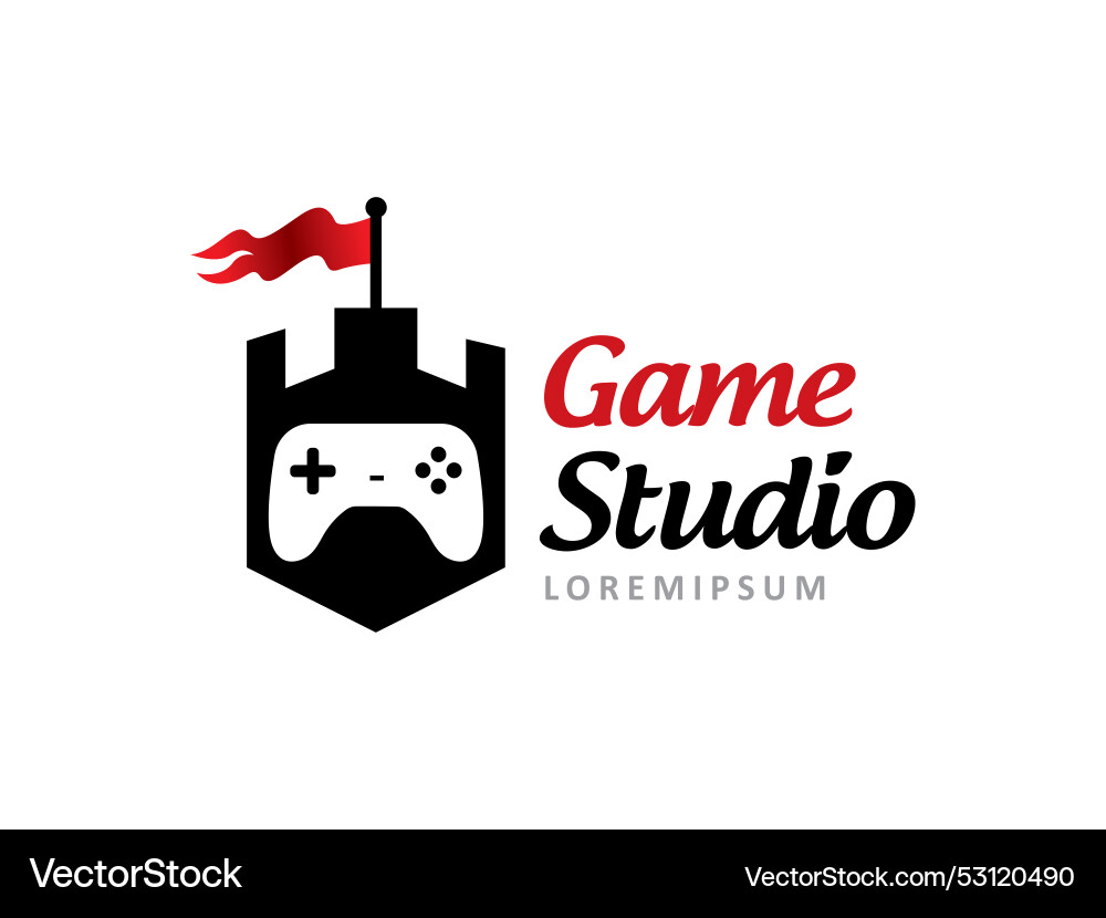 Game studio logo symbol or icon template Vector Image