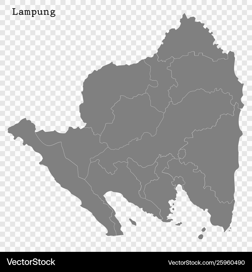 High quality map is a province indonesia Vector Image