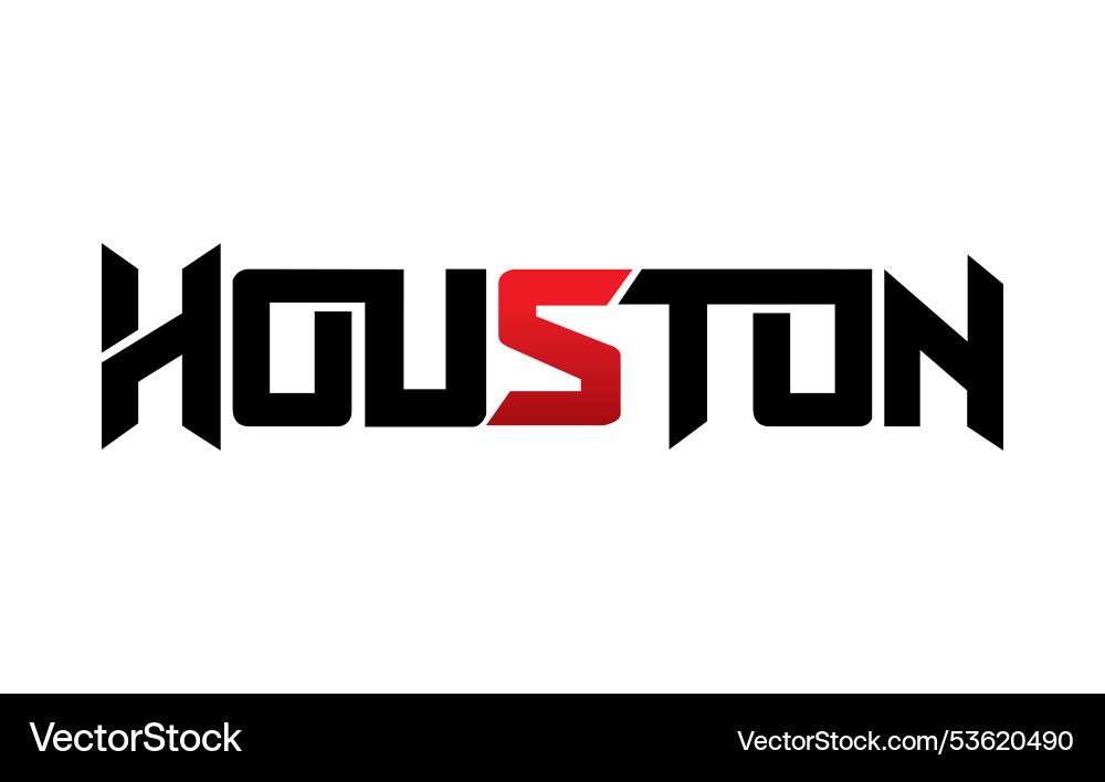 Houston typography design Royalty Free Vector Image