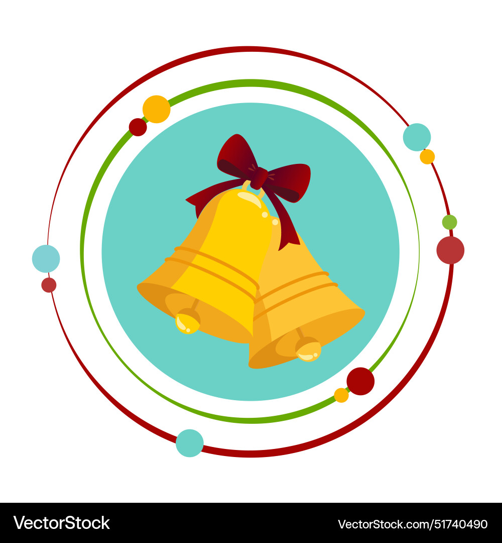 Jingle bells icon Royalty Free Vector Image - VectorStock