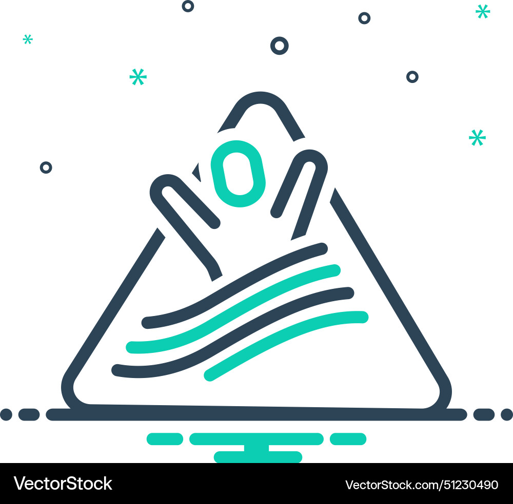 Ocean warning Royalty Free Vector Image - VectorStock
