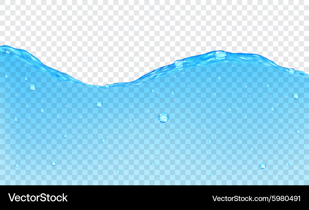 Background of transparent water Royalty Free Vector Image