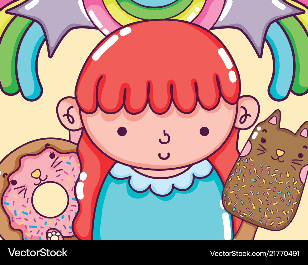 Beautiful girl cartoon Royalty Free Vector Image