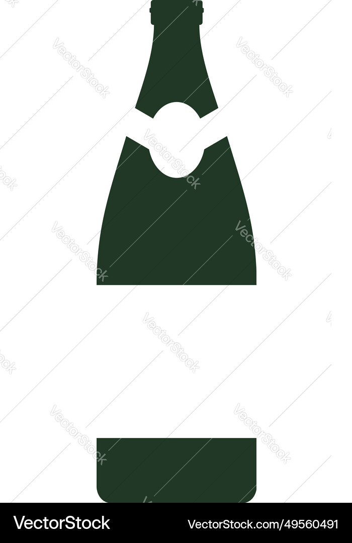 Champagne bottle icon Royalty Free Vector Image