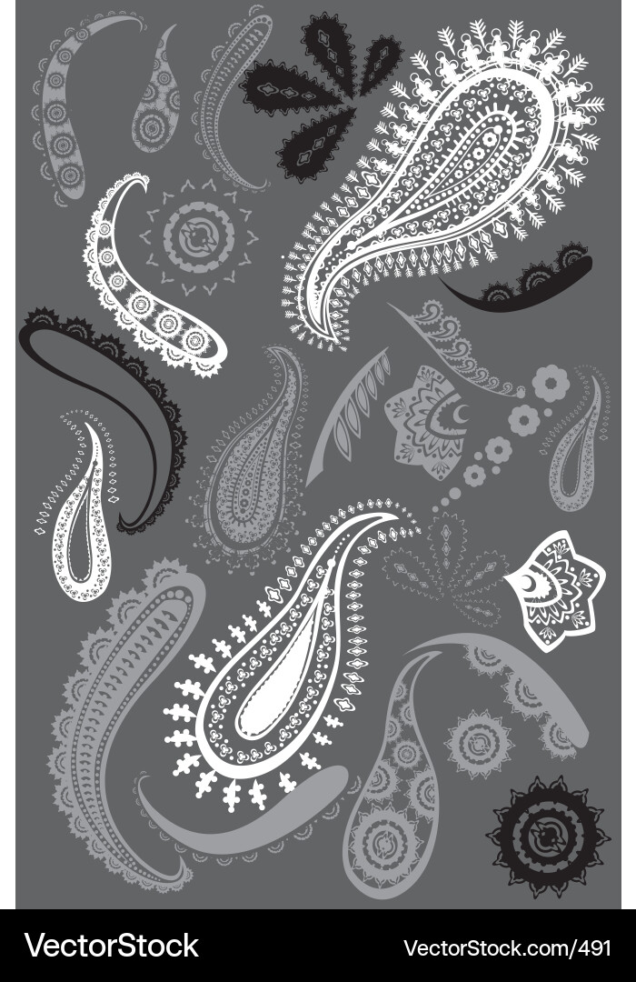 Free Paisley Vector Images (over 370)