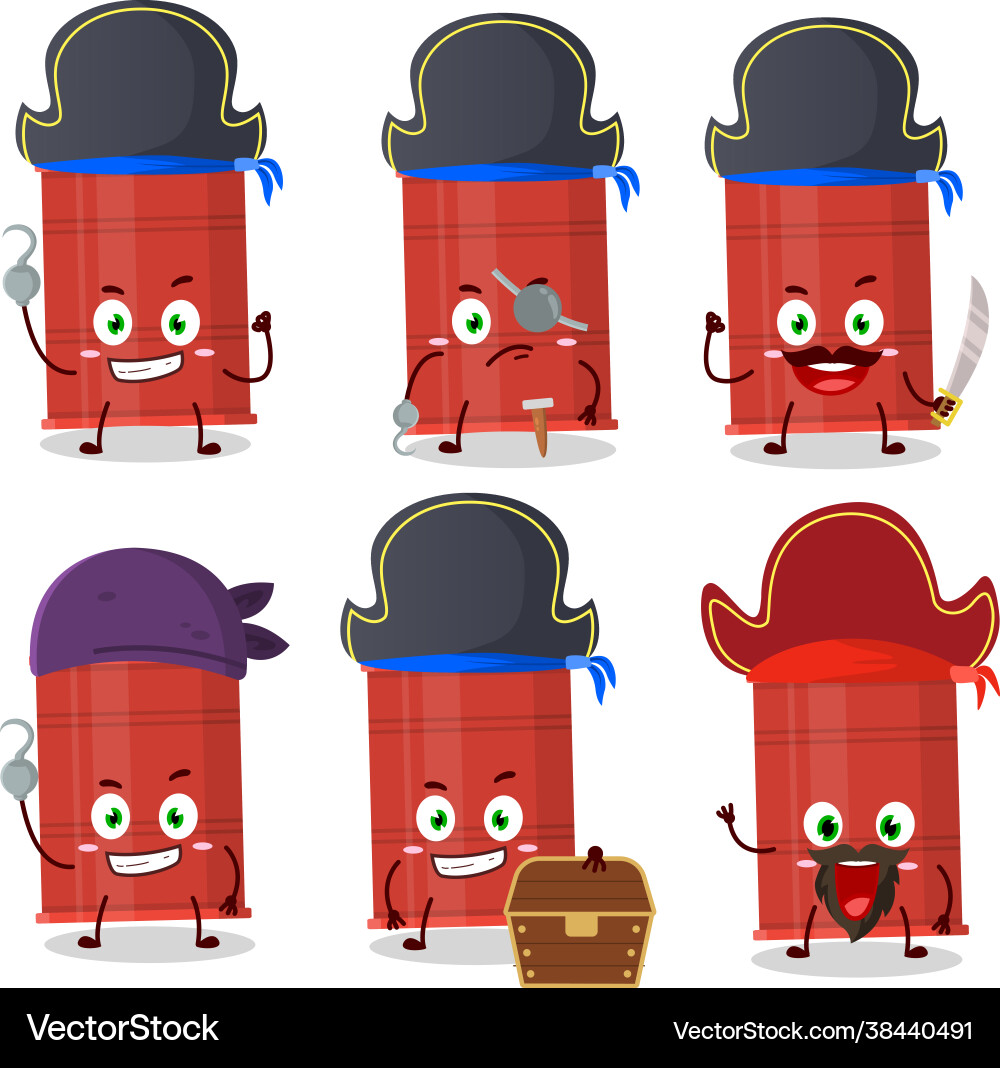 Pirate Barrel Character Royalty Free Vector Image