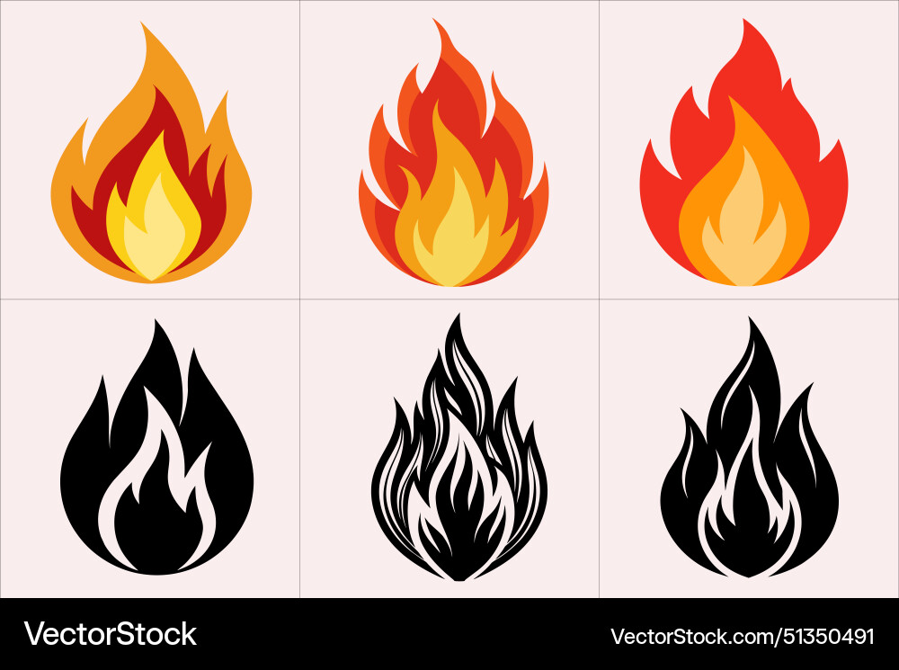 Print fire icon Royalty Free Vector Image - VectorStock