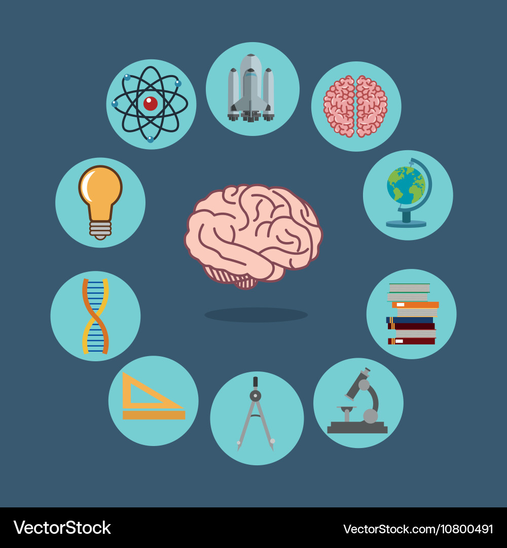 Science related icons image Royalty Free Vector Image