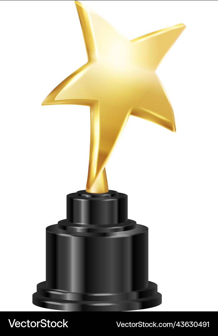 Trophy realistic Royalty Free Vector Image - VectorStock