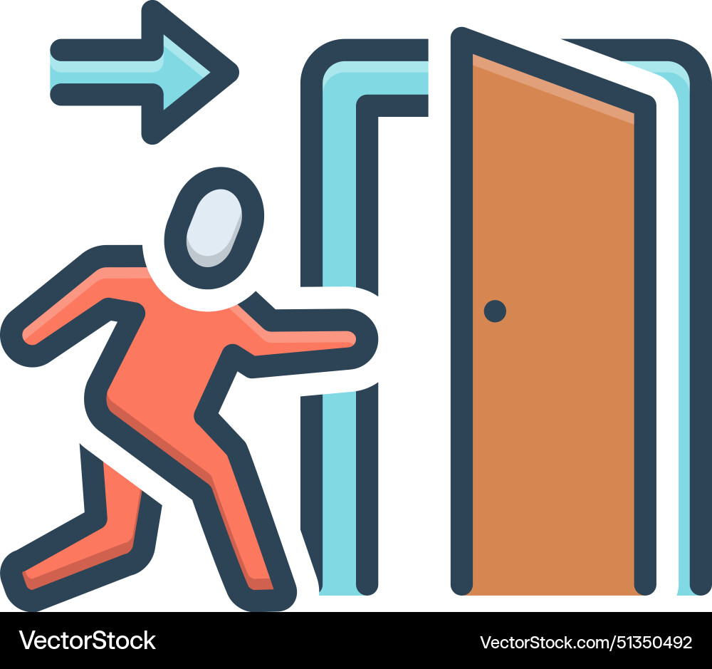 Exit Royalty Free Vector Image - VectorStock
