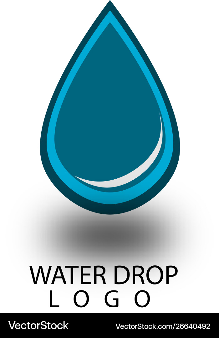 Water drop logo Royalty Free Vector Image - VectorStock