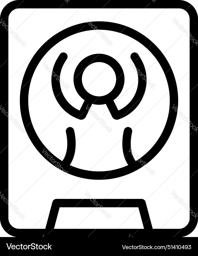 Black and white line art of a wireless internet Vector Image