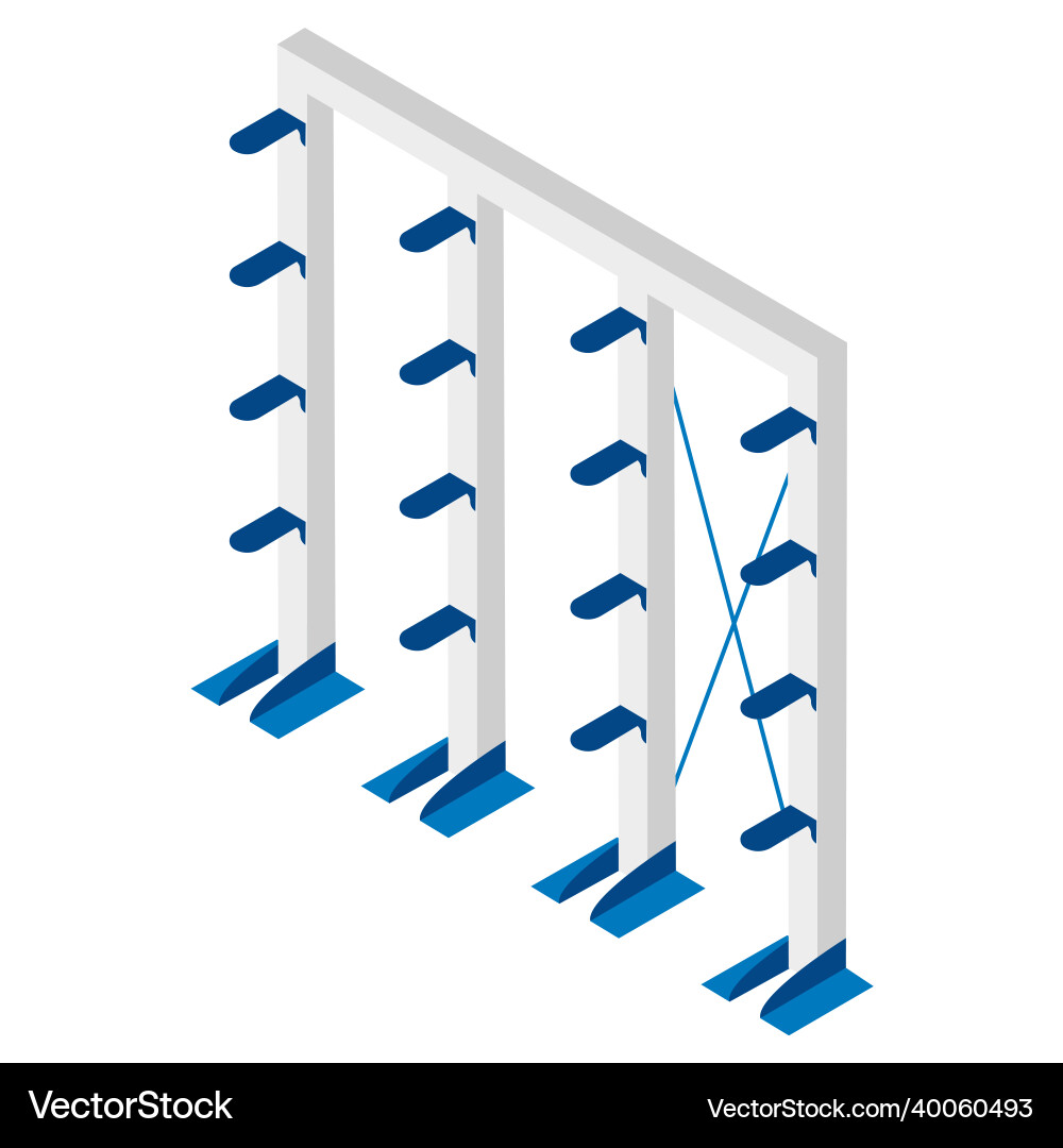 Cantilever racks Royalty Free Vector Image - VectorStock
