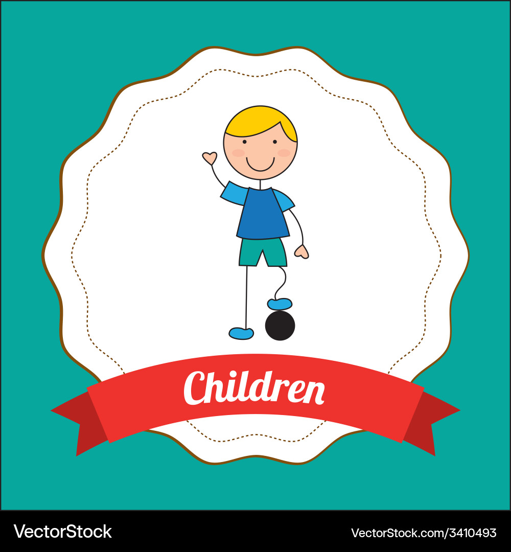 Children design Royalty Free Vector Image - VectorStock