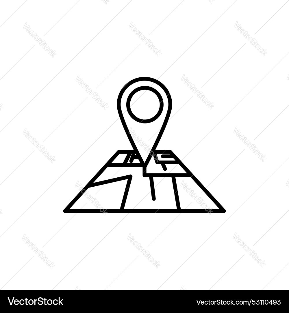 City map icon Royalty Free Vector Image - VectorStock