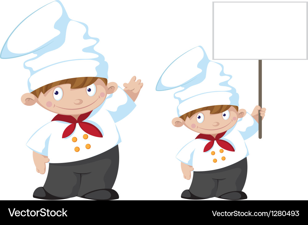 Cute cook Royalty Free Vector Image - VectorStock