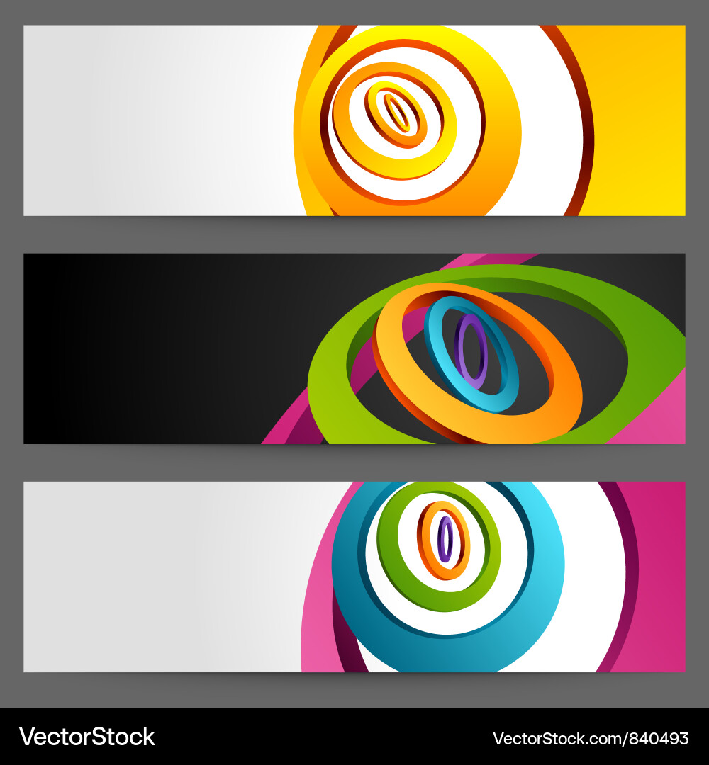 Modern banners Royalty Free Vector Image - VectorStock