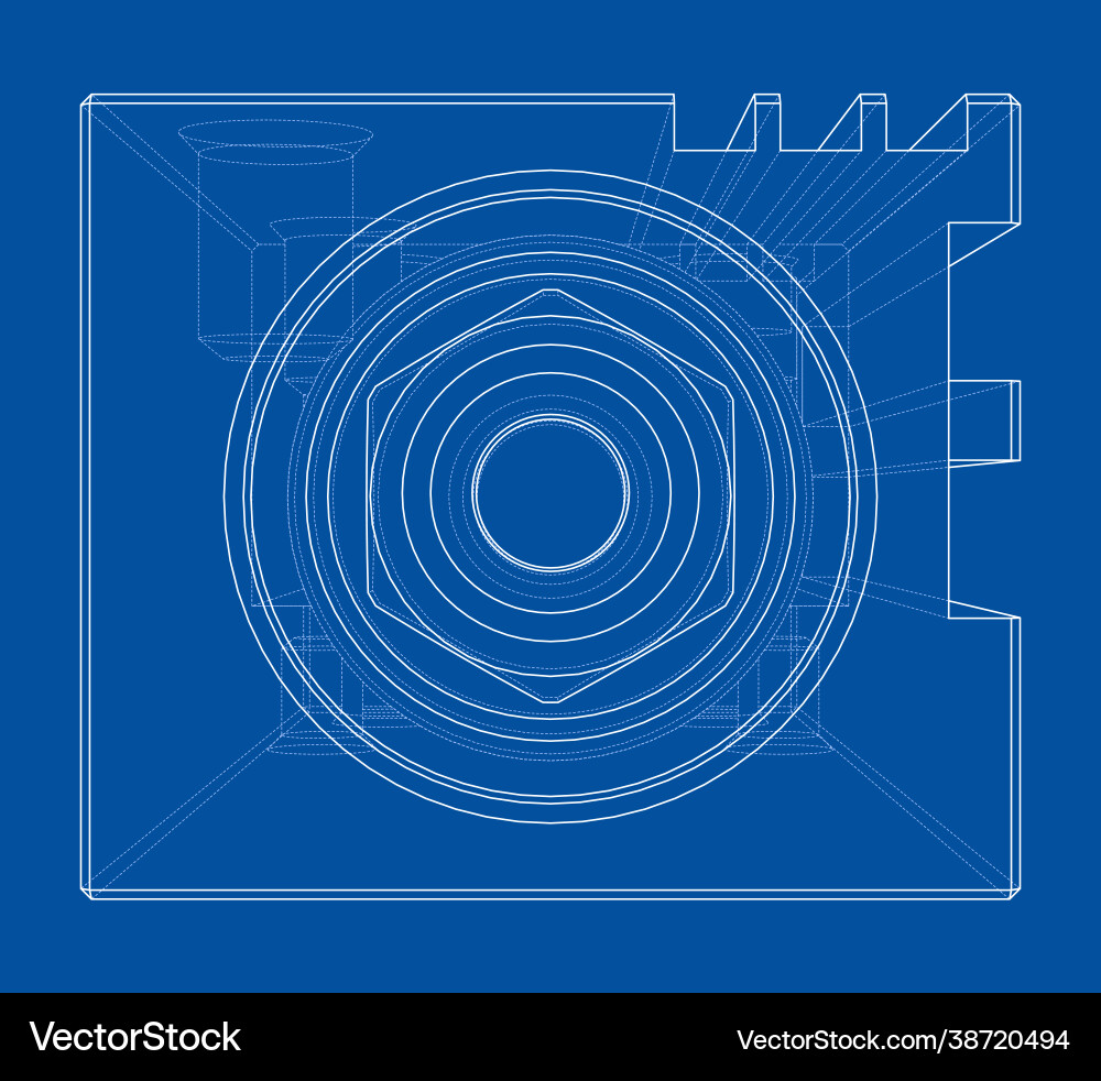 Abstract industry object concept Royalty Free Vector Image
