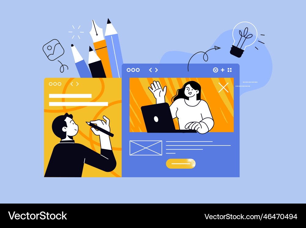 Creative concept Royalty Free Vector Image - VectorStock