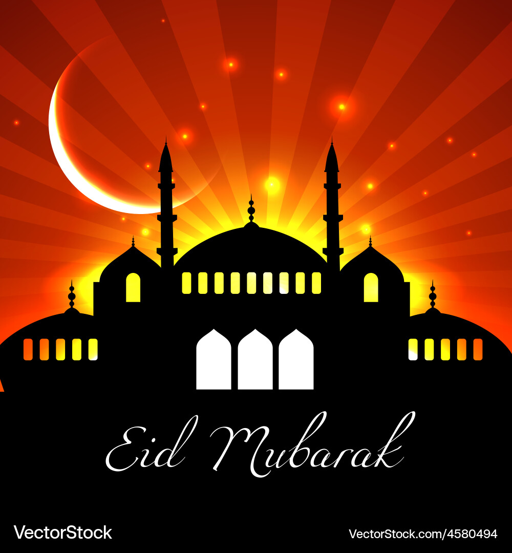 Eid background Royalty Free Vector Image - VectorStock