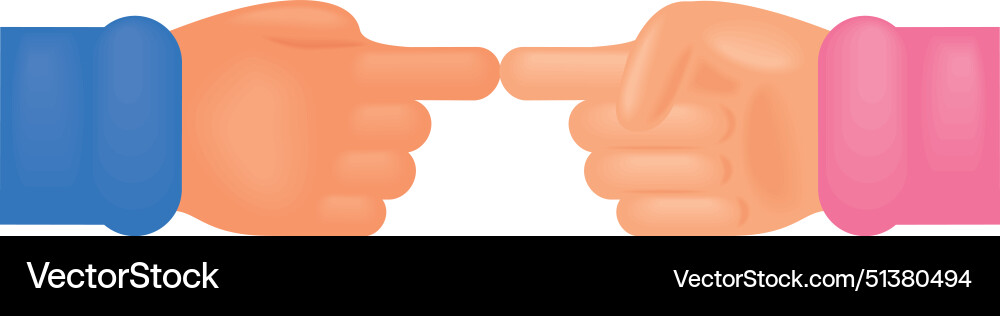 Friendship greeting human hands Royalty Free Vector Image