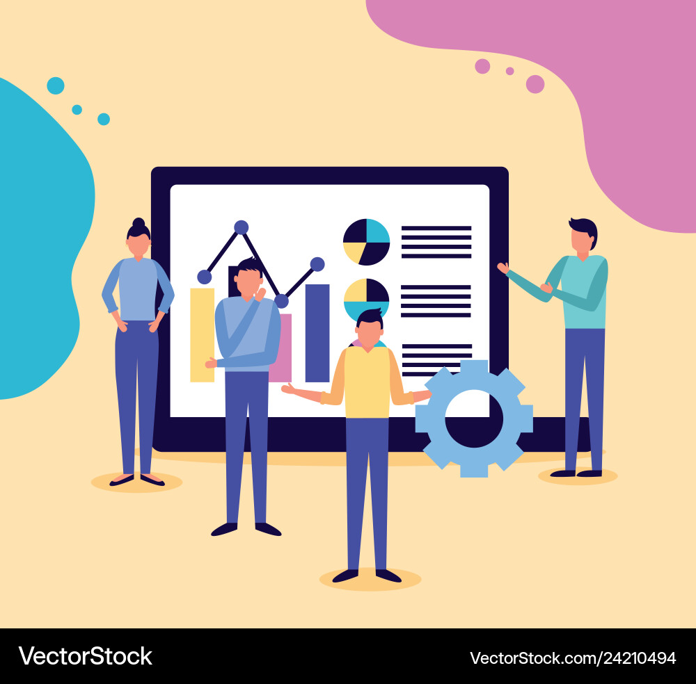 People business work Royalty Free Vector Image