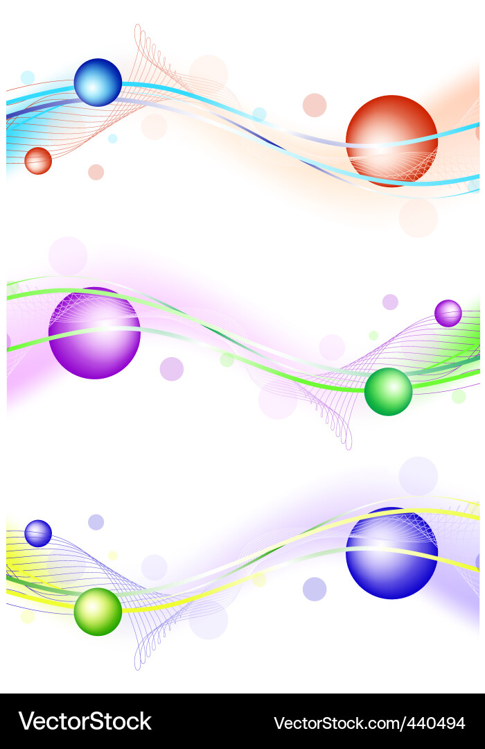 Wavy template design Royalty Free Vector Image