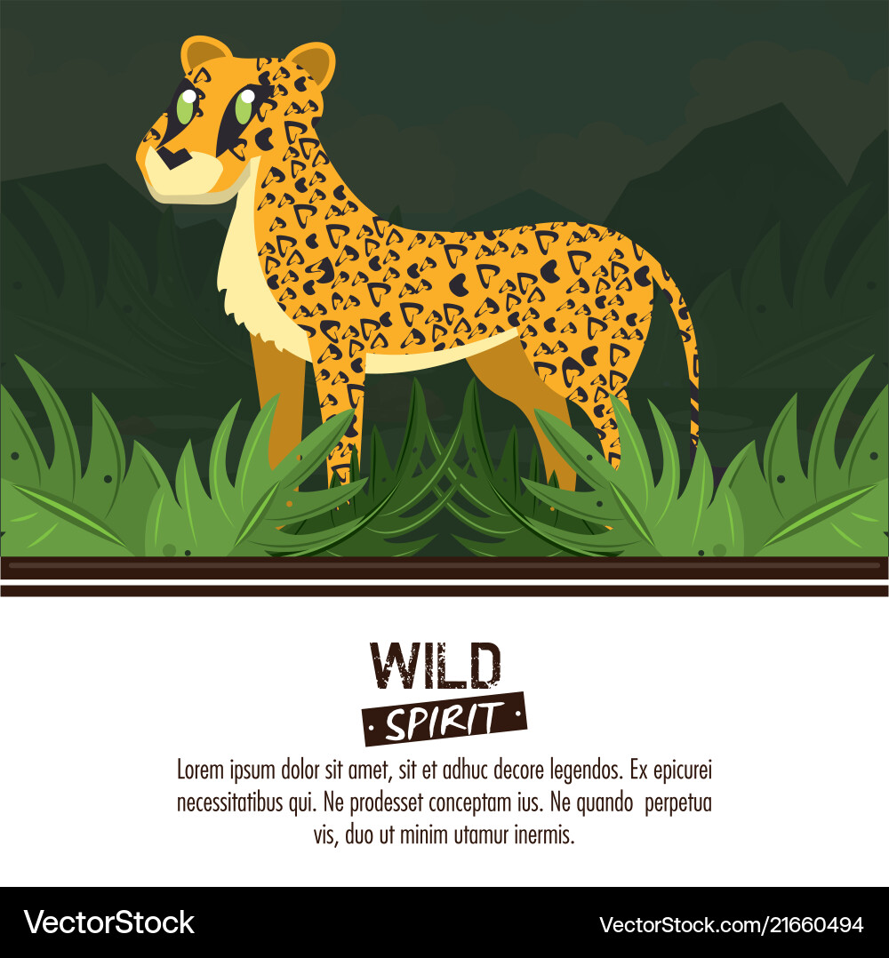Wild spirit animals Royalty Free Vector Image - VectorStock
