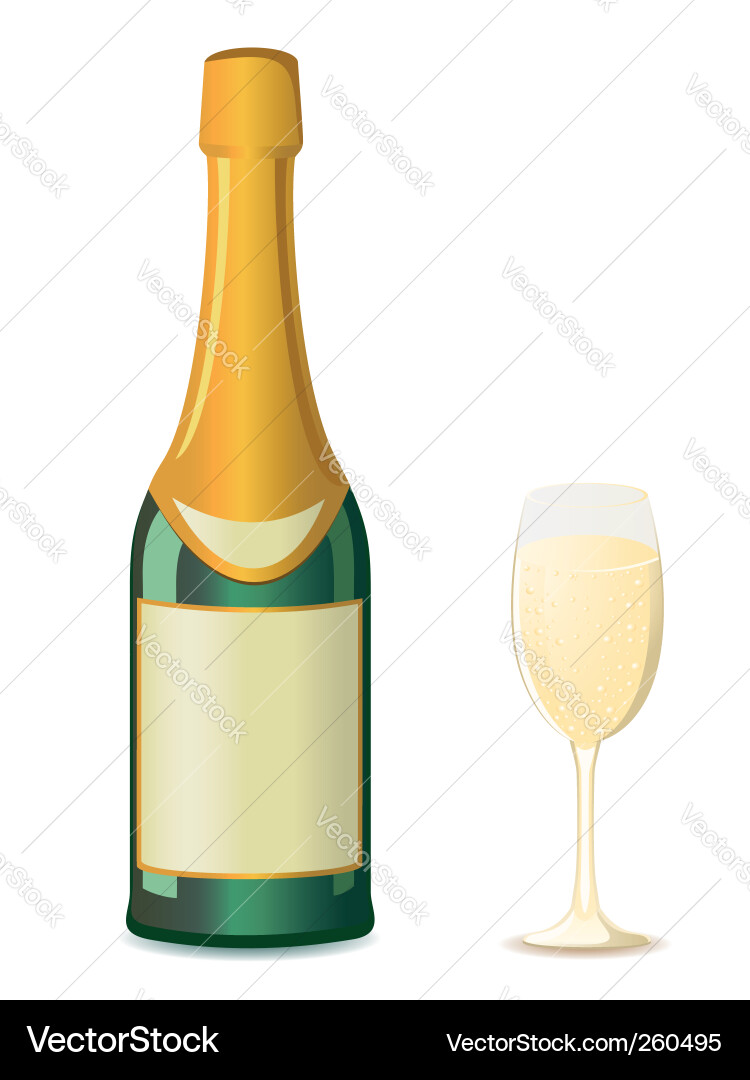 Champagne Royalty Free Vector Image - VectorStock