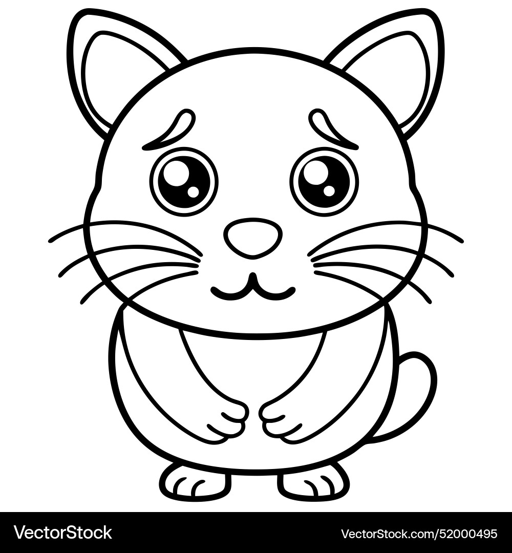Chinese hamster cries icon Royalty Free Vector Image