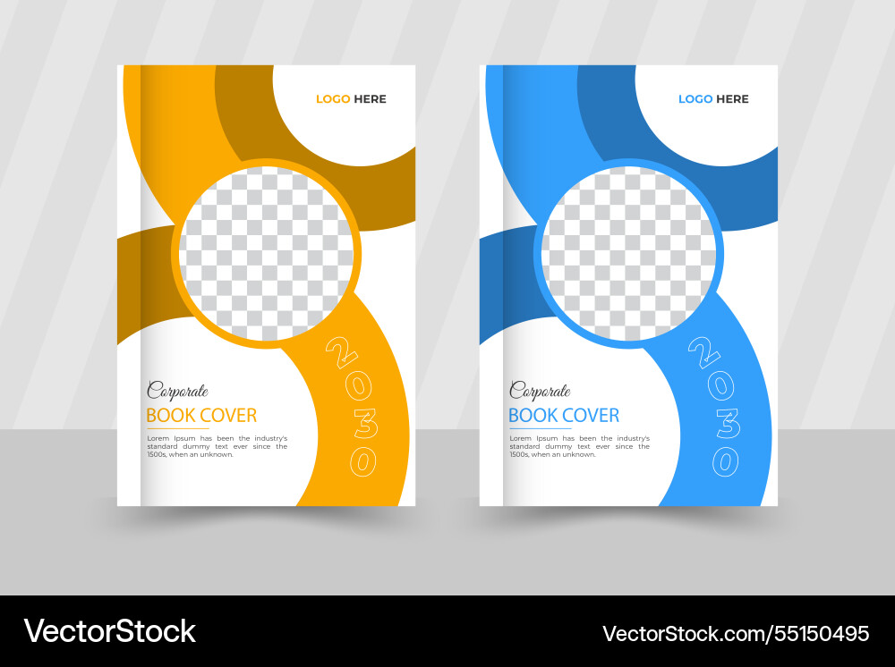 High-quality editable book cover Royalty Free Vector Image