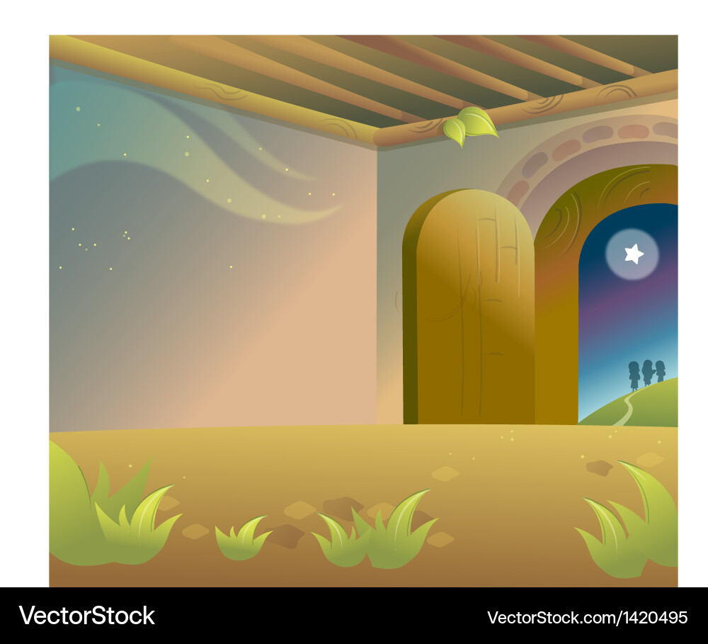 Interior of empty house Royalty Free Vector Image