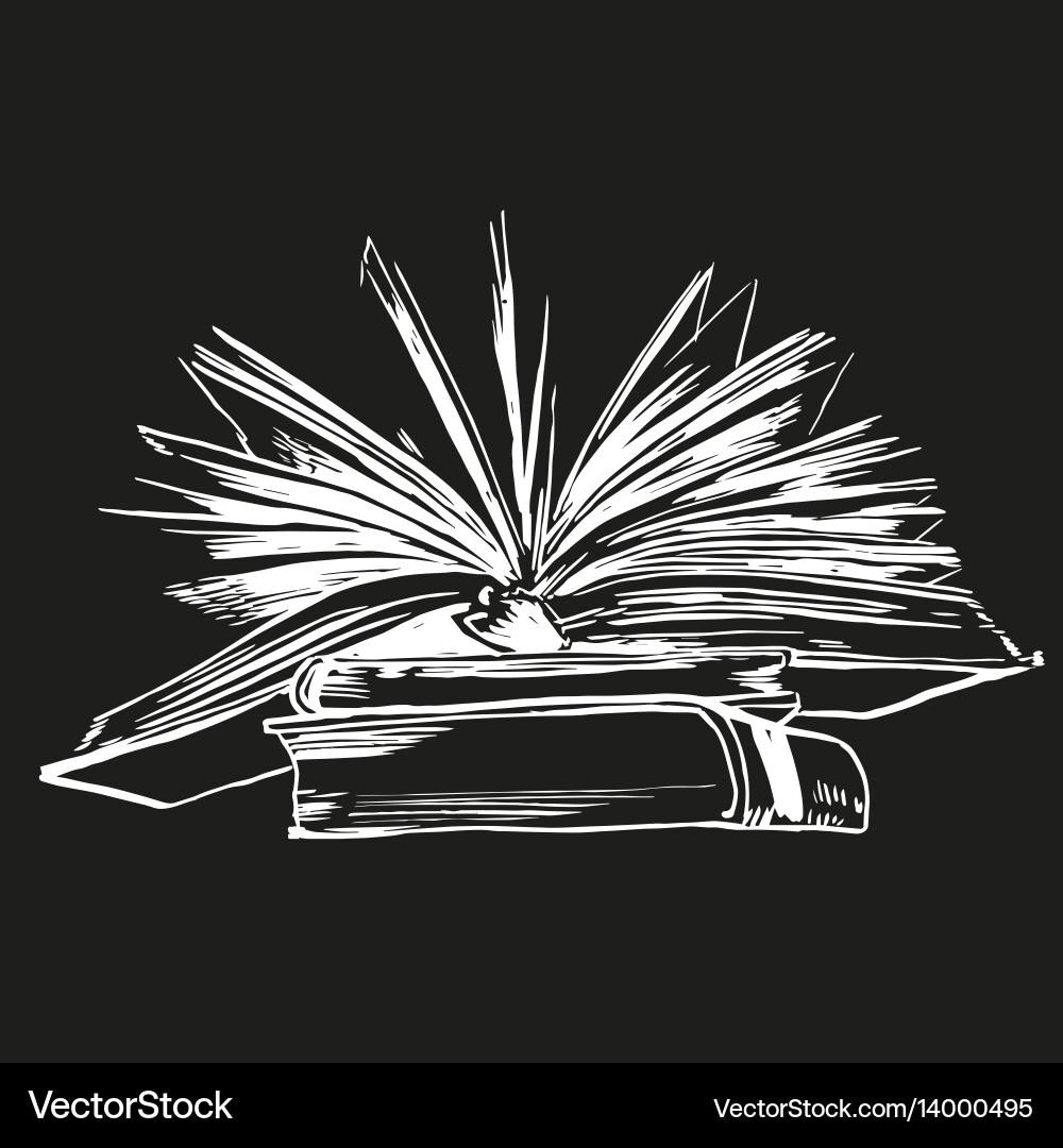 Stack of Books and Albums Royalty Free Vector Image