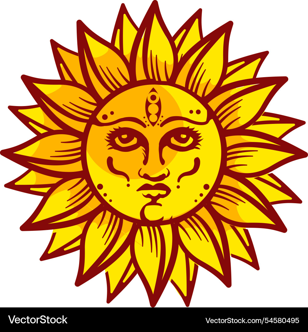 Sun sunshine Royalty Free Vector Image - VectorStock