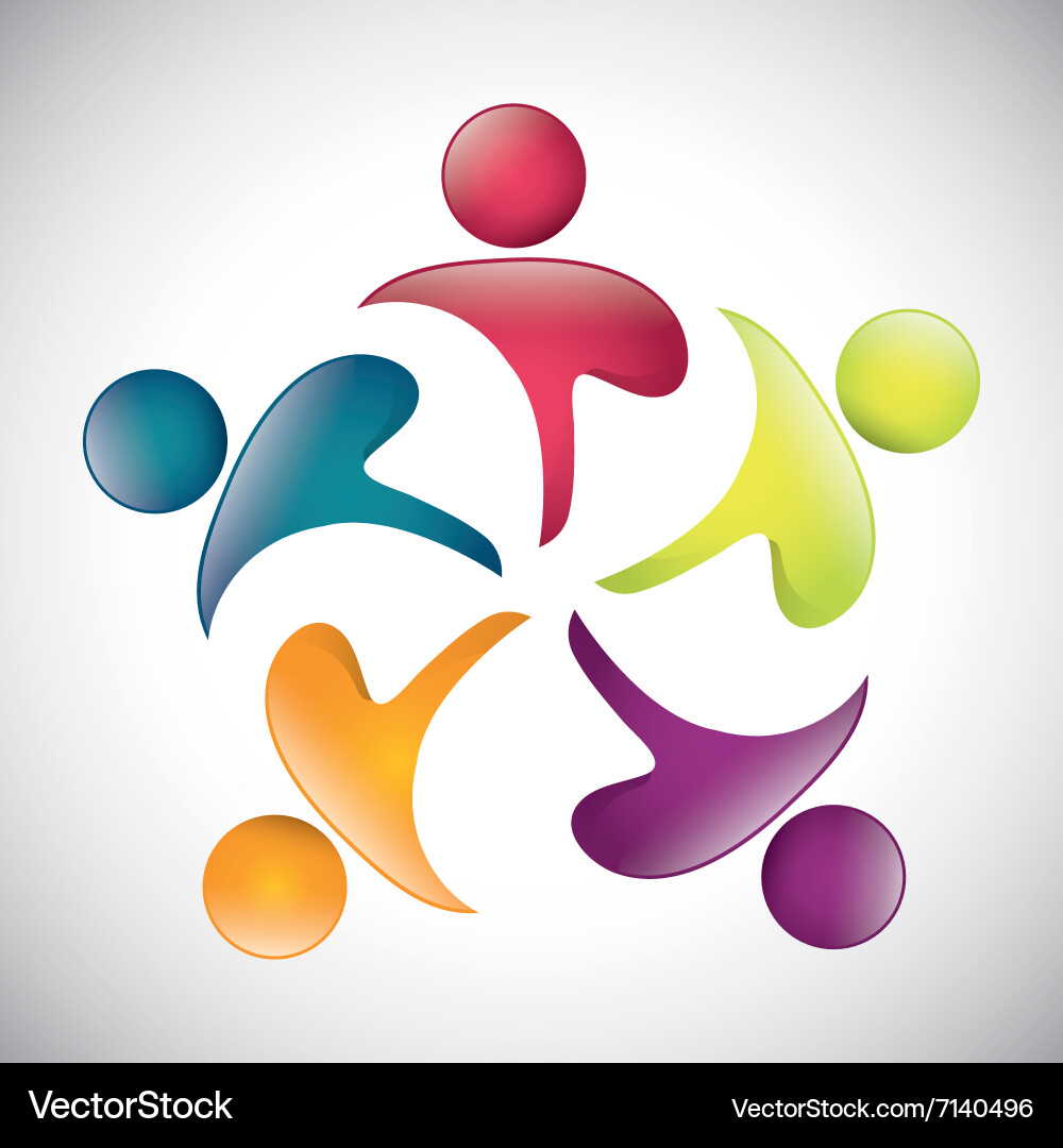 Community people graphic Royalty Free Vector Image