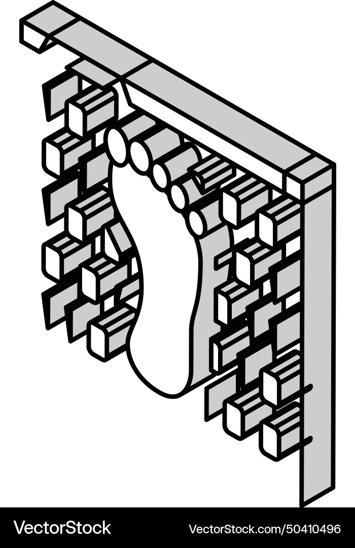 Digital footprint cyberbullying isometric icon Vector Image