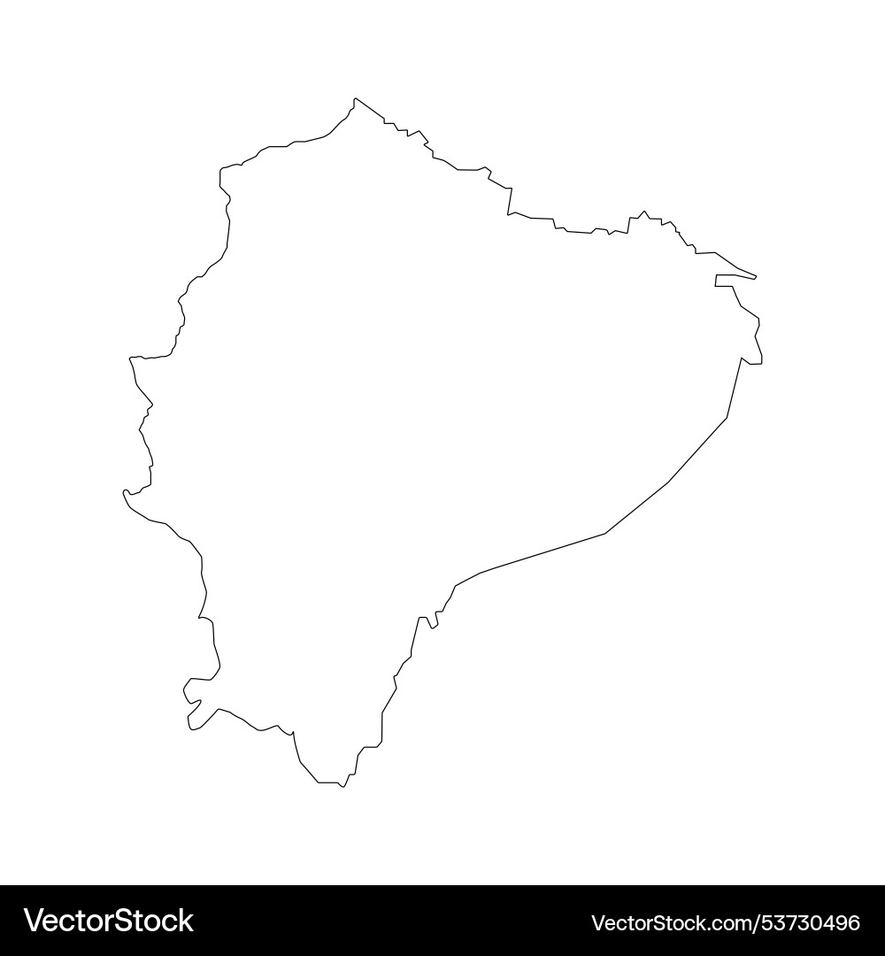 Ecuador country map icon Royalty Free Vector Image