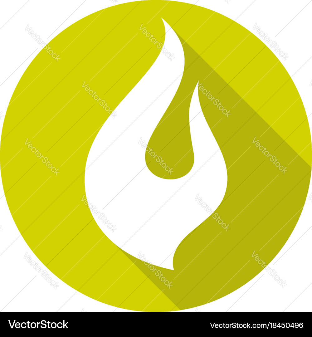 Fire bonfire flame circle shape Royalty Free Vector Image
