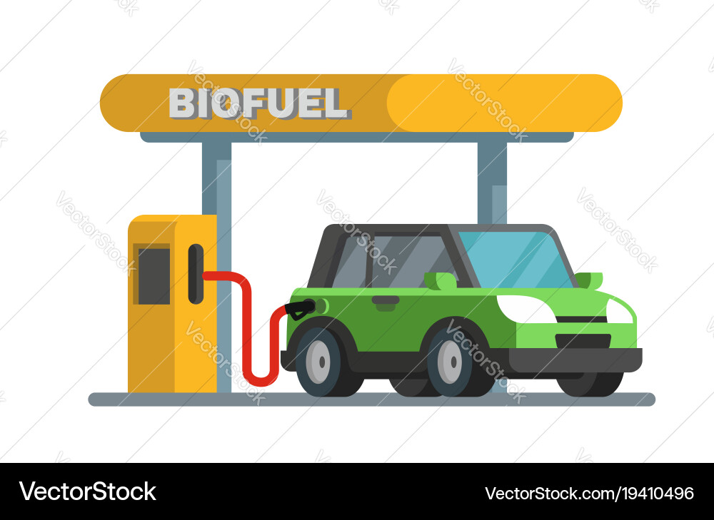 Gas petroleum petrol refill station Royalty Free Vector