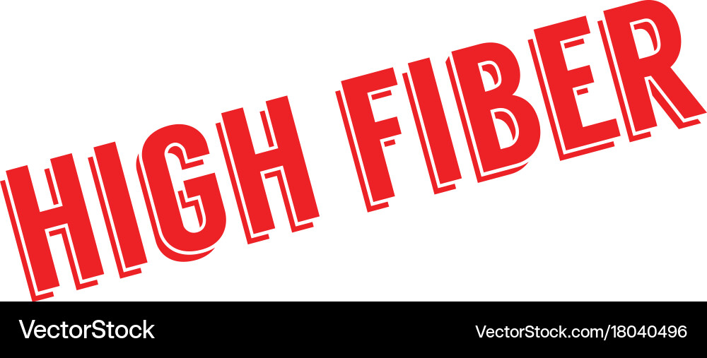 High fiber rubber stamp Royalty Free Vector Image