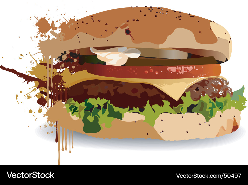 Burger Royalty Free Vector Image - VectorStock