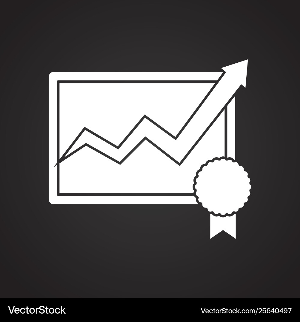Business related icon on background for graphic Vector Image