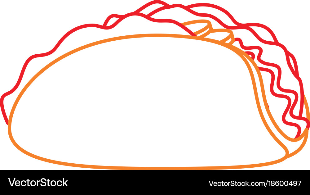 Isolated tacos design Royalty Free Vector Image