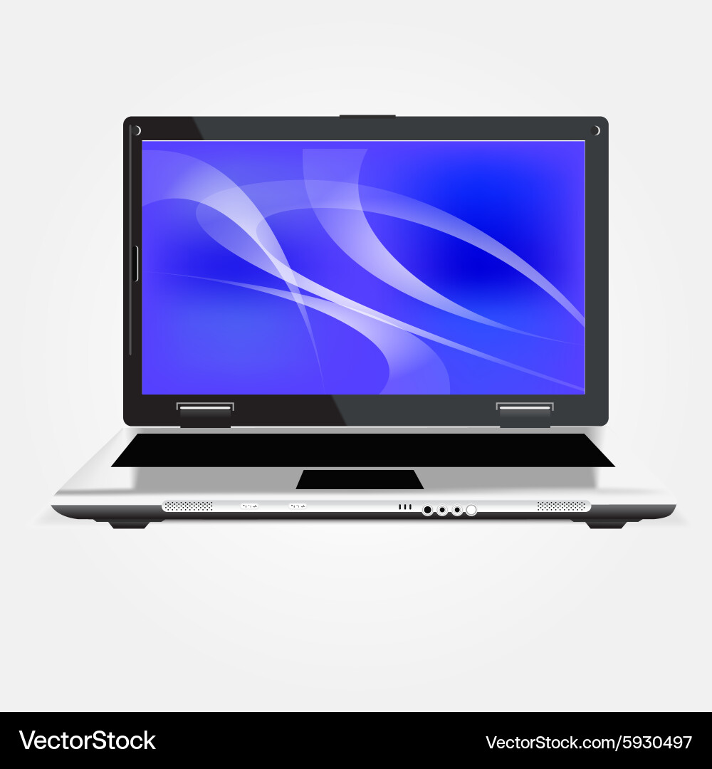 Laptop computer Royalty Free Vector Image - VectorStock