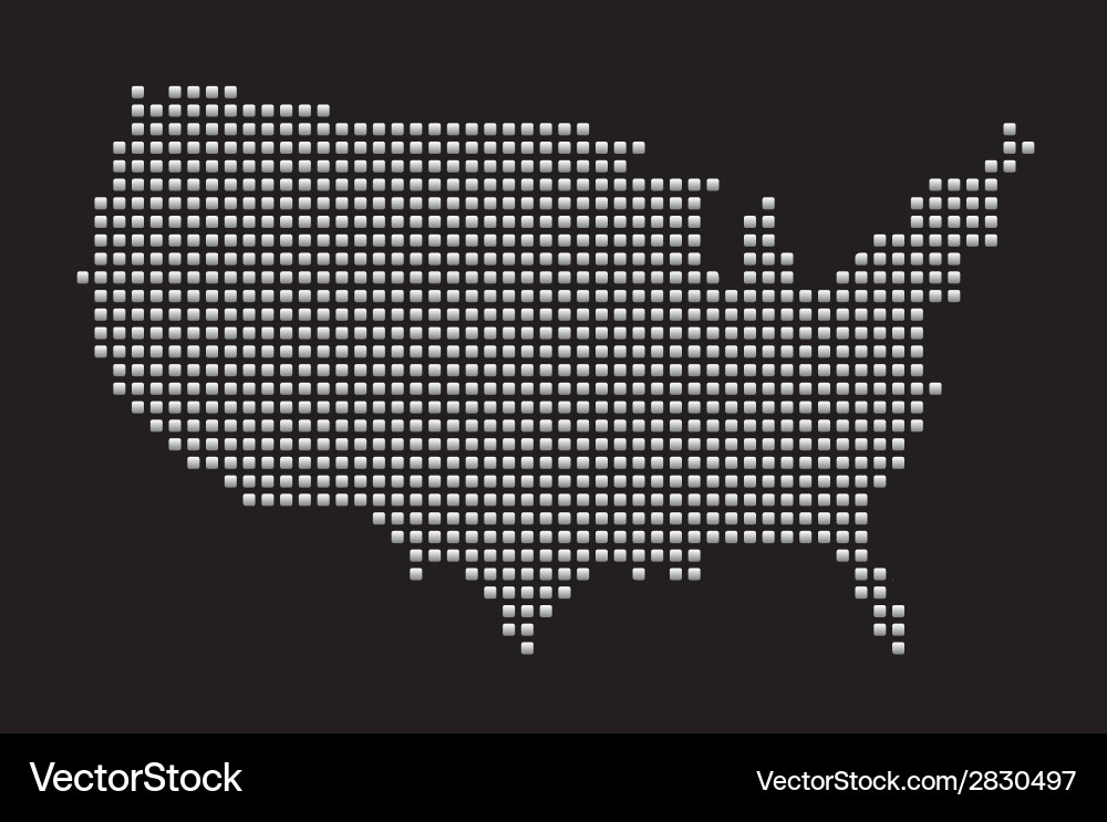 Usa map Royalty Free Vector Image - VectorStock