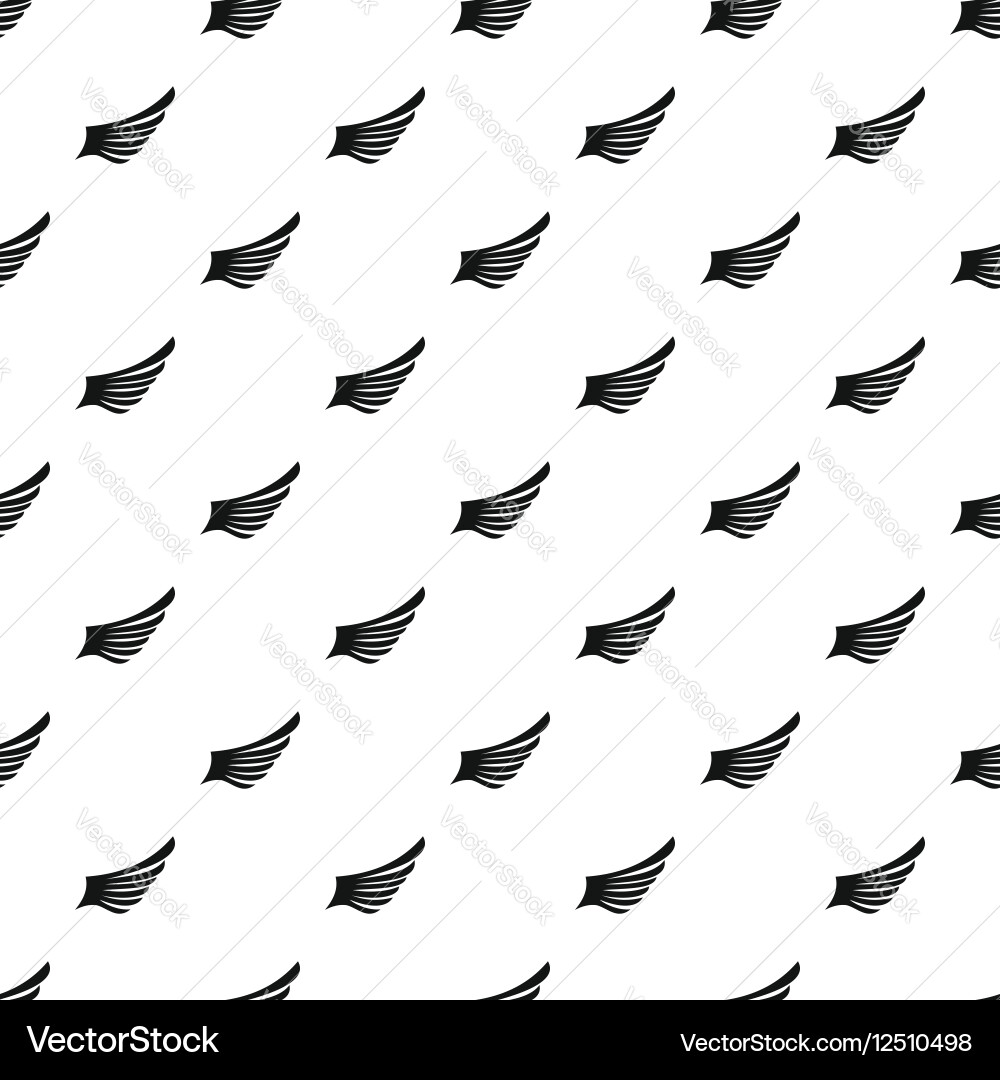 Big wing bird pattern simple style Royalty Free Vector Image