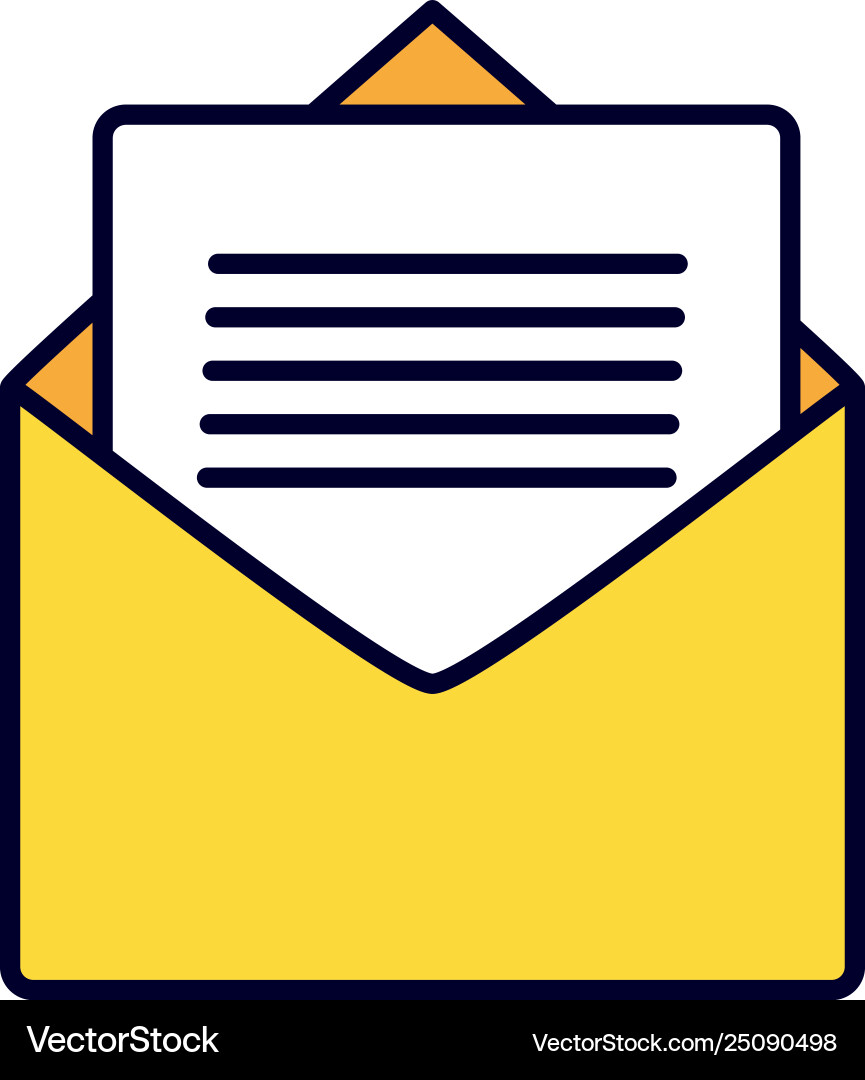 Email envelope message Royalty Free Vector Image